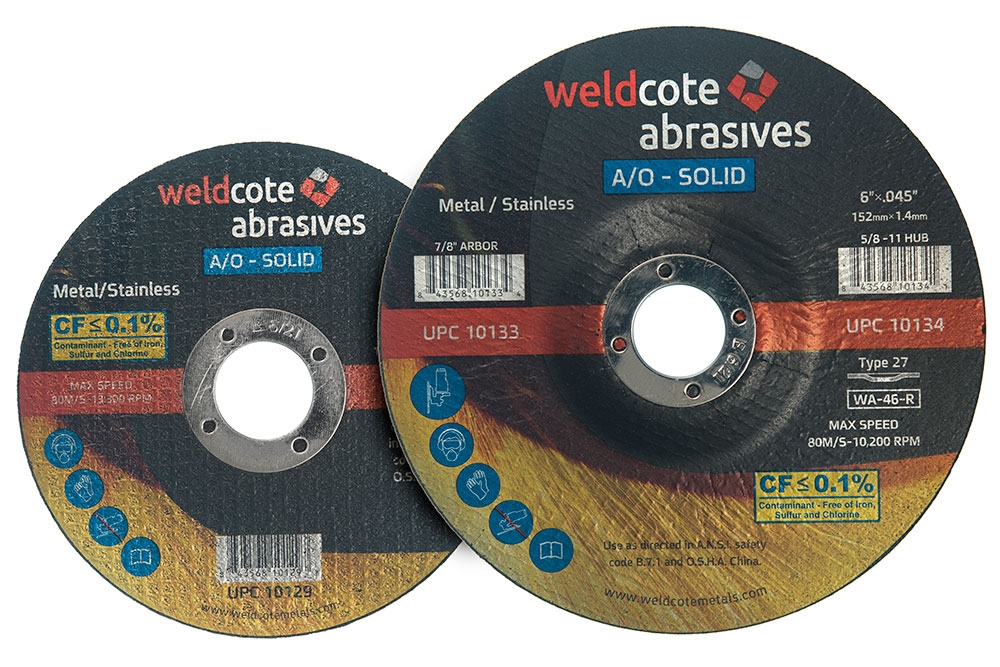 cutting wheels - resin bonded abrasives - Weldcote Abrasives